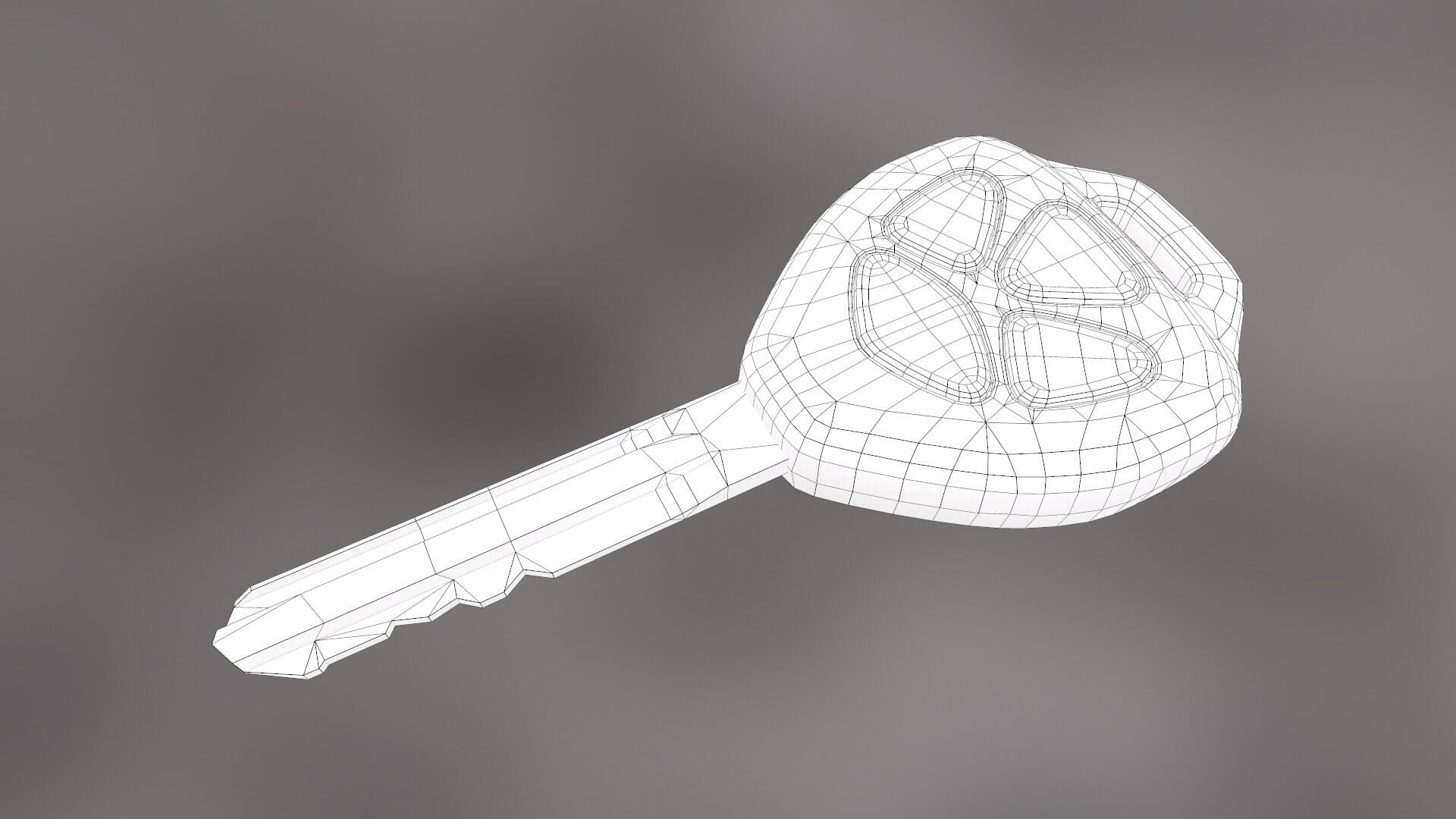 Car Key - 3D Model by Grishmanovskij Anton