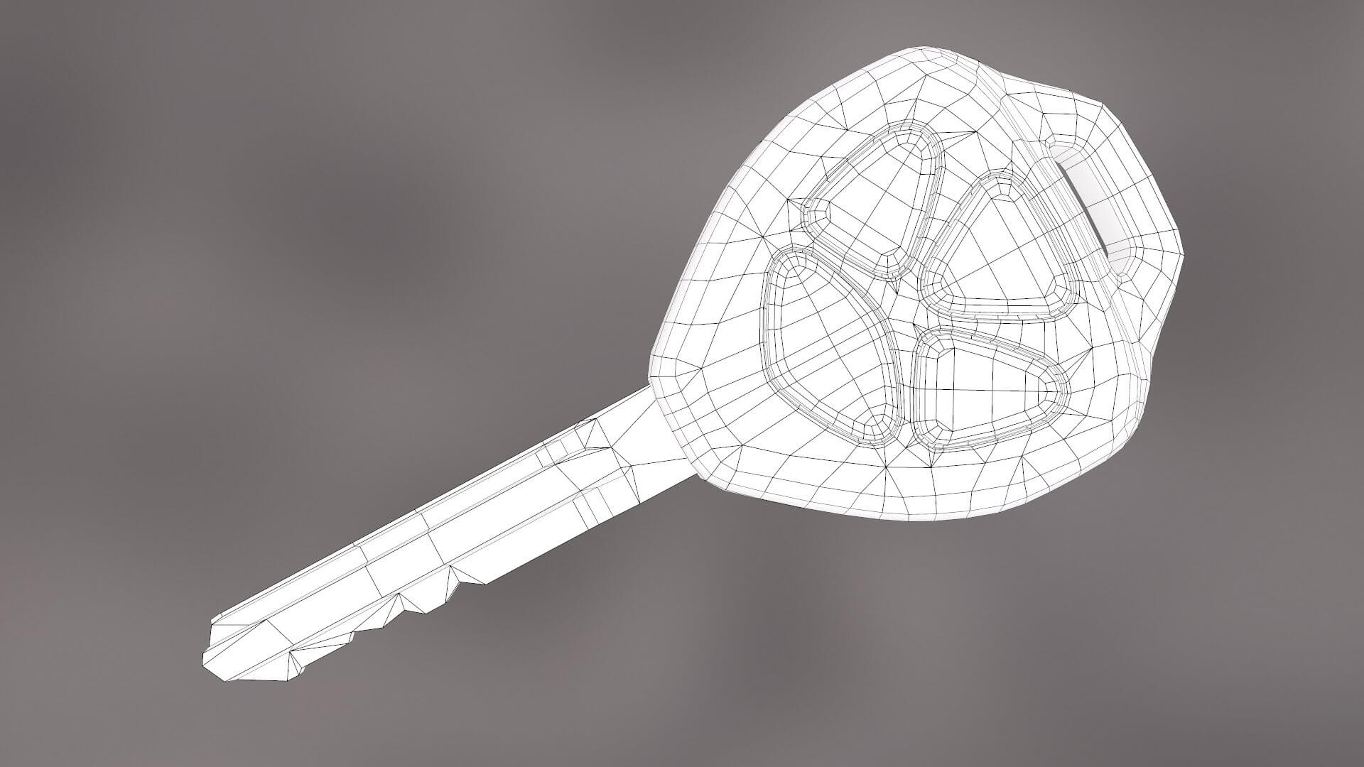 Car Key - 3D Model by Grishmanovskij Anton