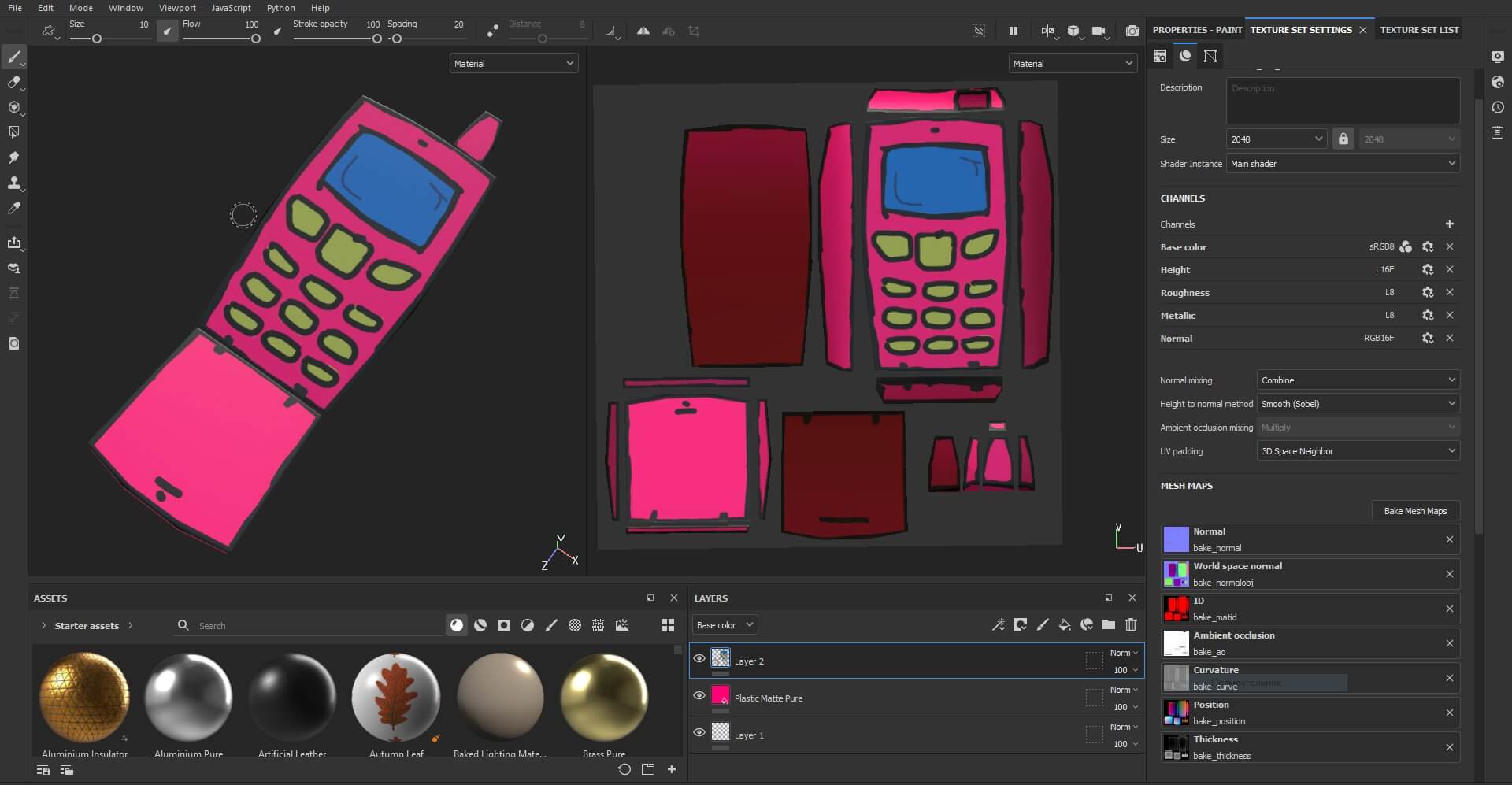 Cartoon Cell Phone - 3D Model by Grishmanovskij Anton