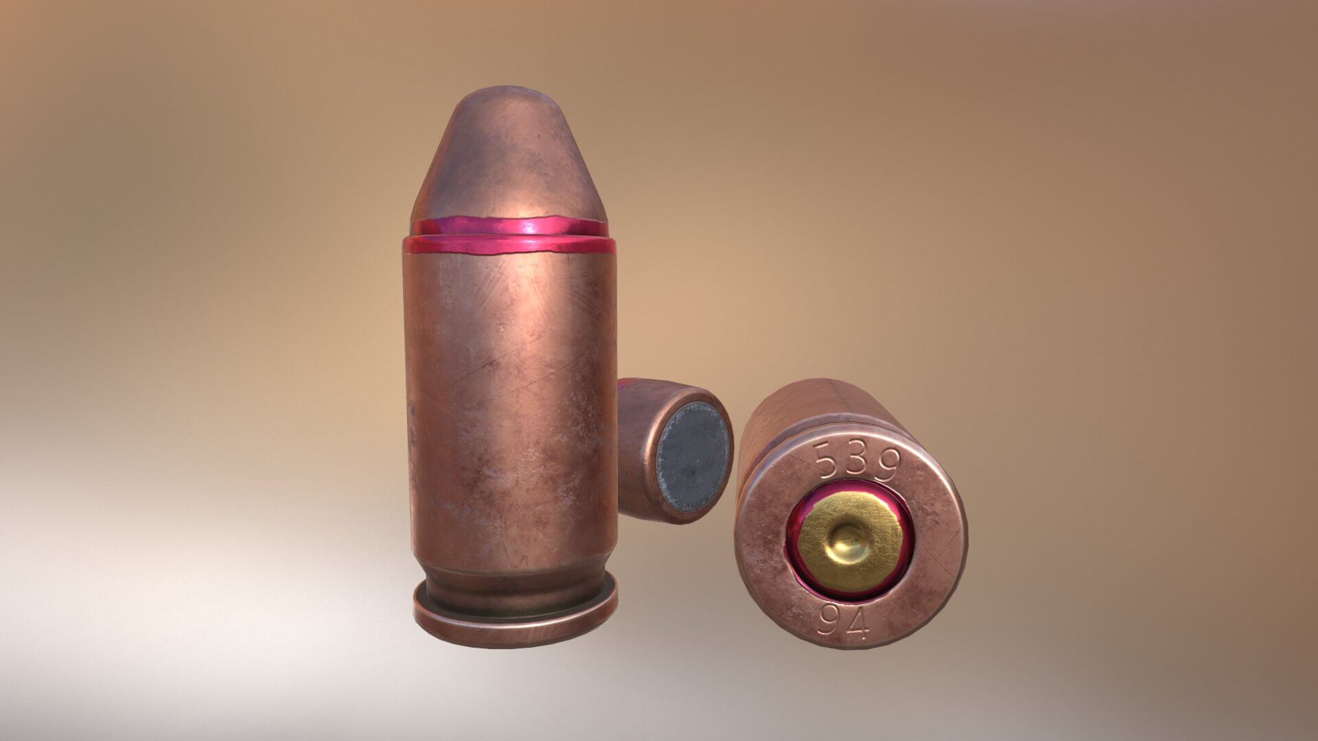 Cartridge 9x18 Mm - PMM 3D Model by Grishmanovskij Anton