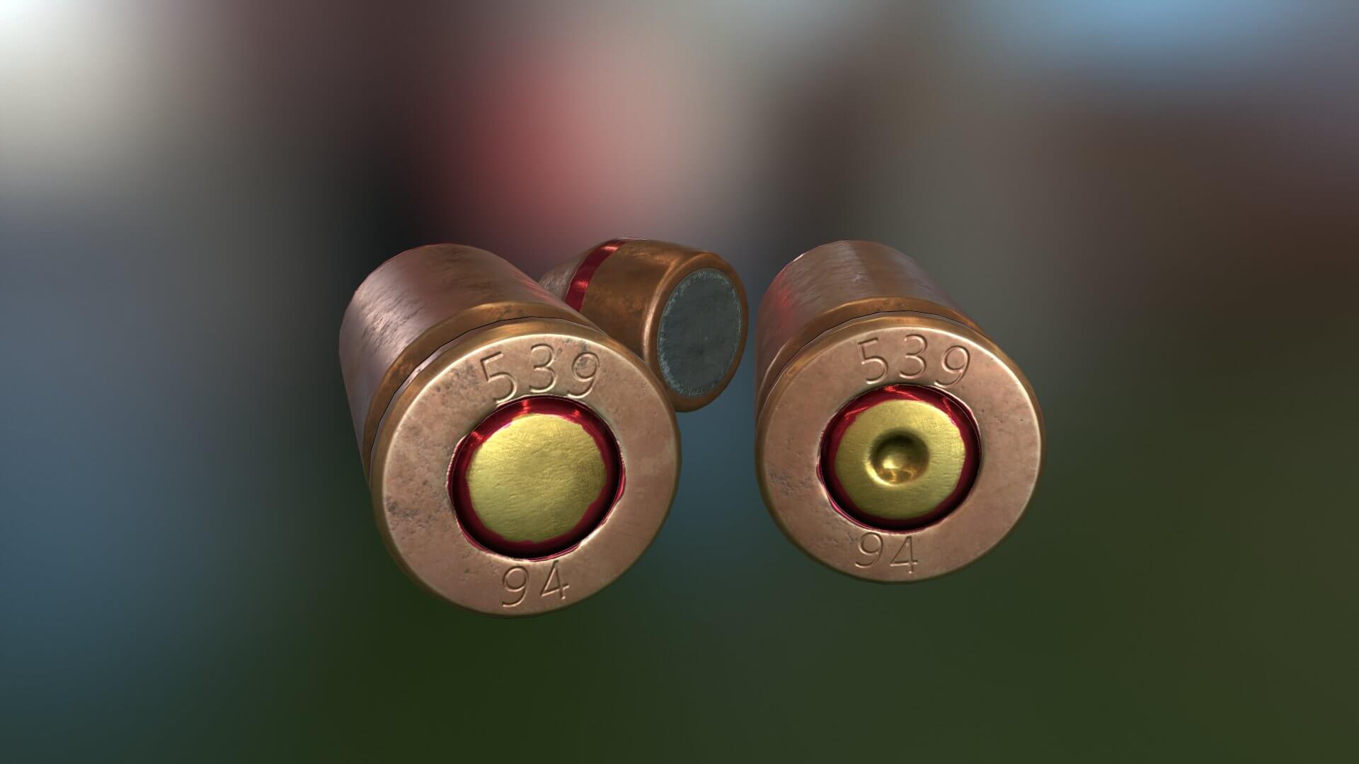 Cartridge 9x18 Mm - PMM 3D Model by Grishmanovskij Anton