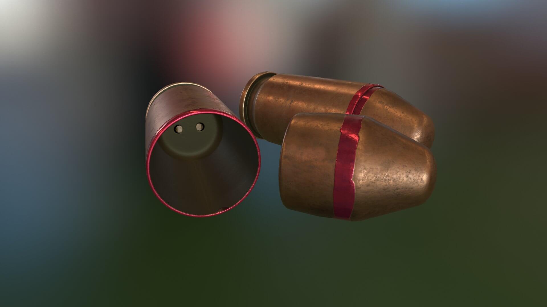 Cartridge 9x18 Mm - PMM 3D Model by Grishmanovskij Anton