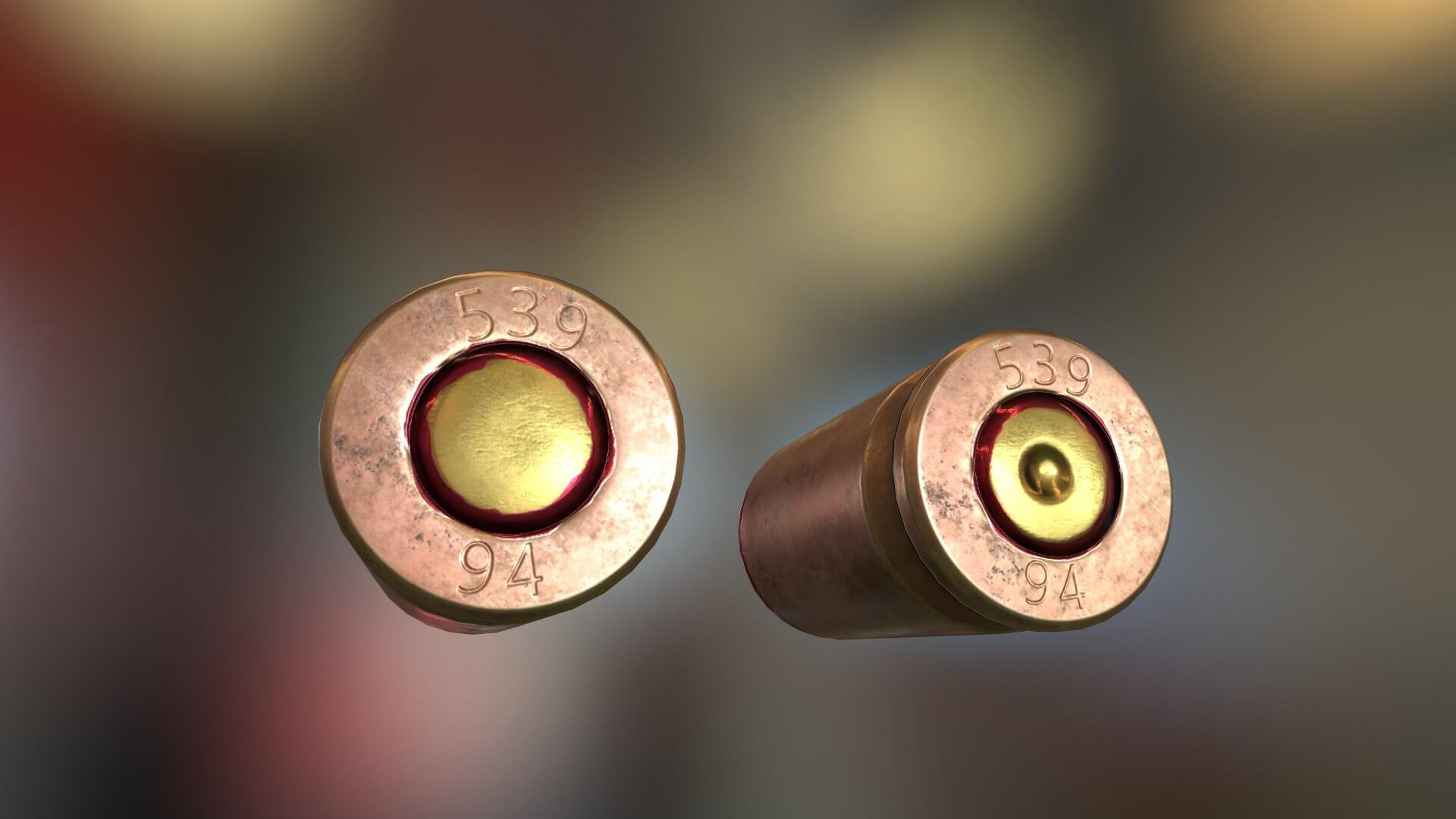 Cartridge 9x18 Mm - PMM 3D Model by Grishmanovskij Anton