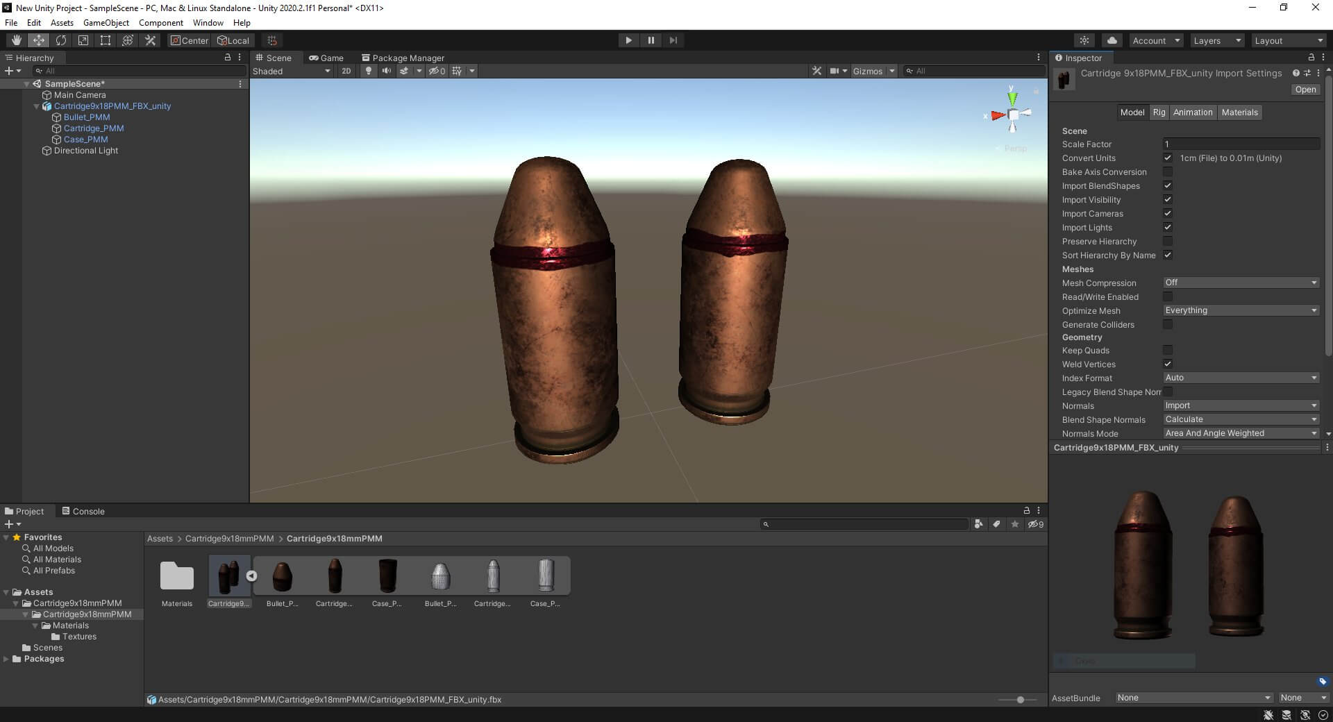 Cartridge 9x18 Mm - PMM 3D Model by Grishmanovskij Anton