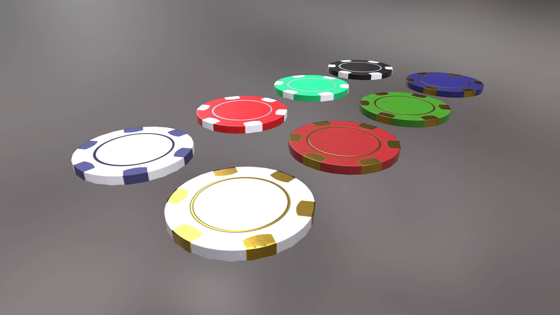 Casino Chips - 3D Model by Grishmanovskij Anton