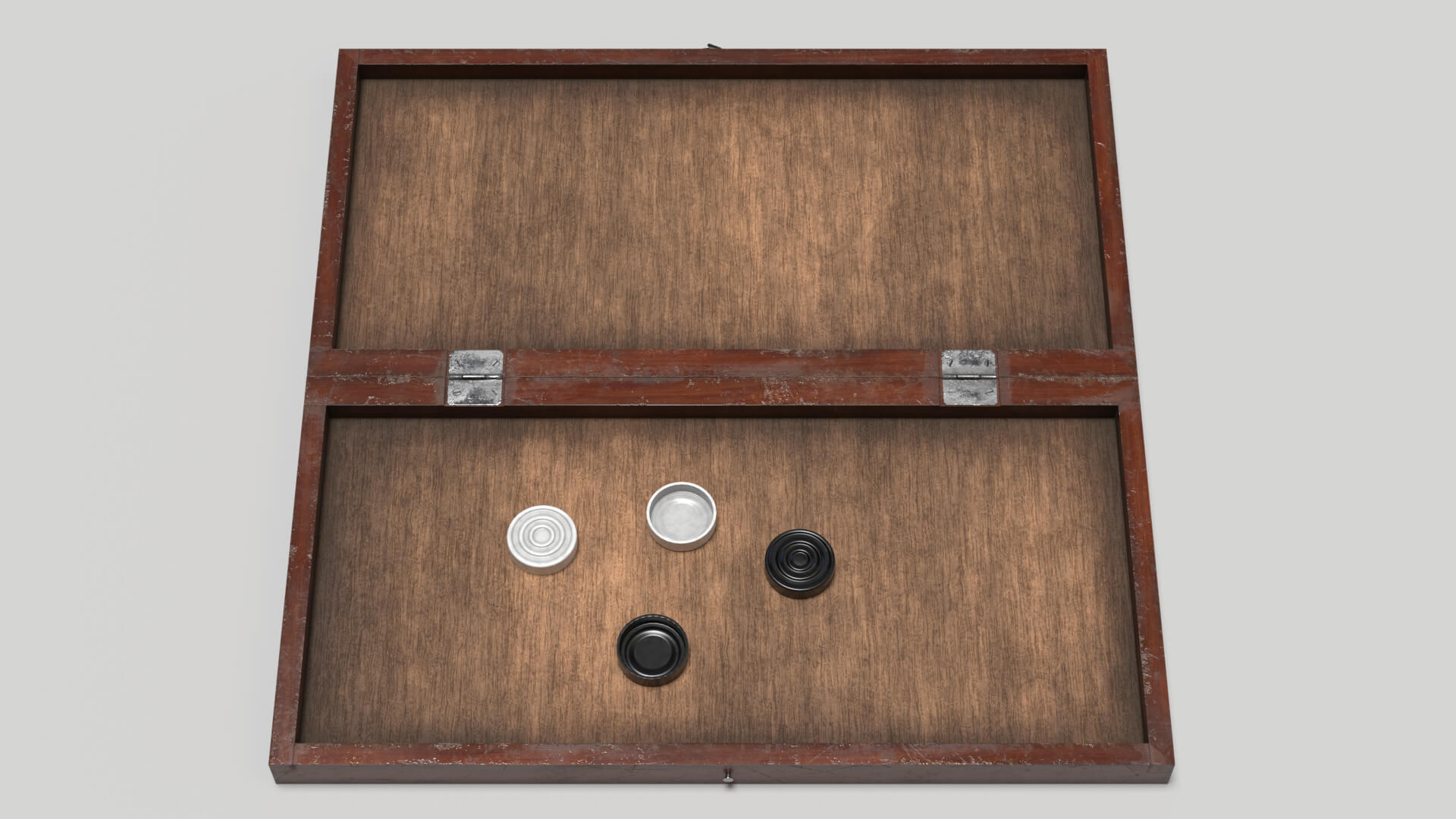 Wood Checkers - 3D Model by Grishmanovskij Anton