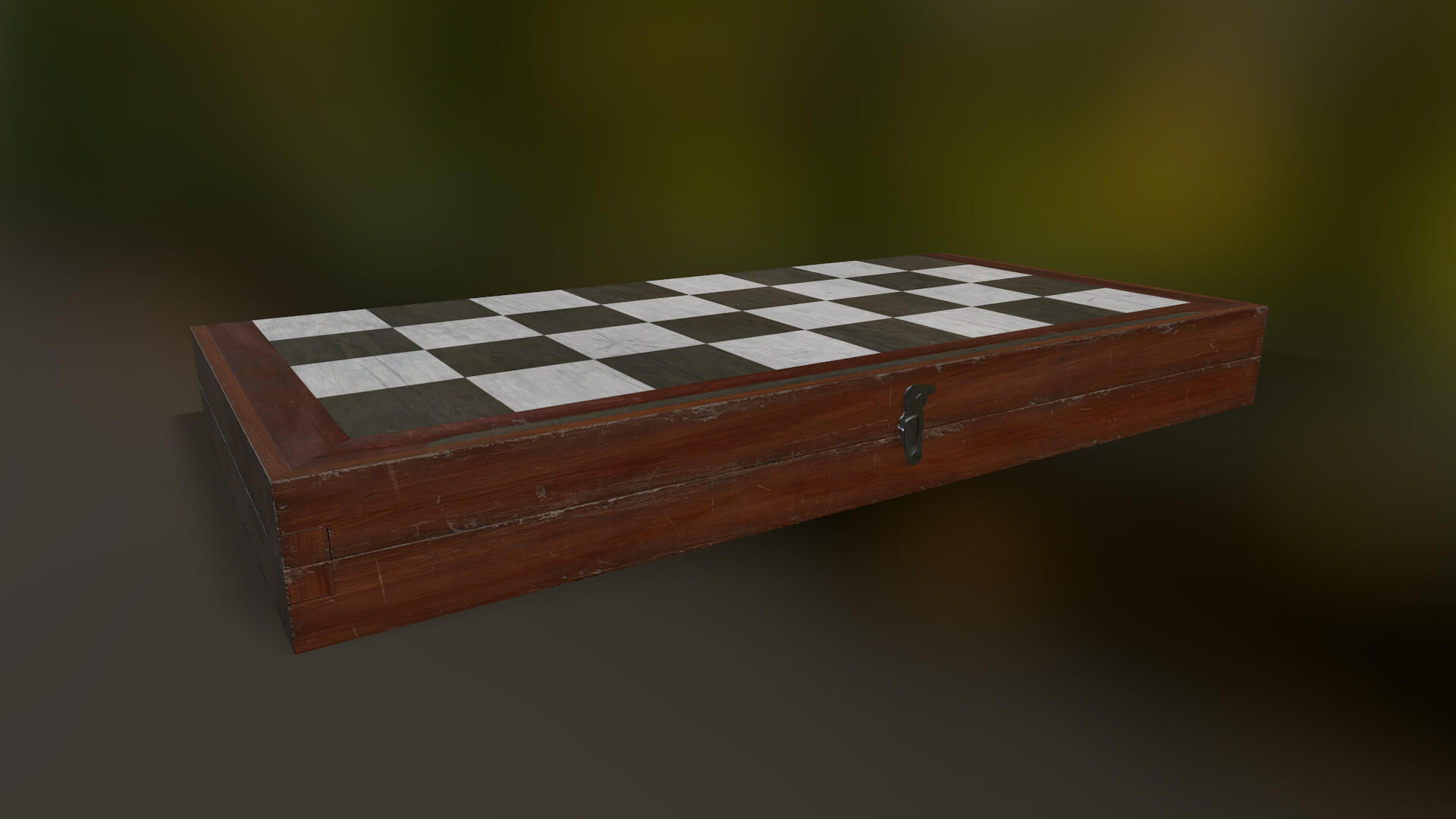 Wood Checkers - 3D Model by Grishmanovskij Anton