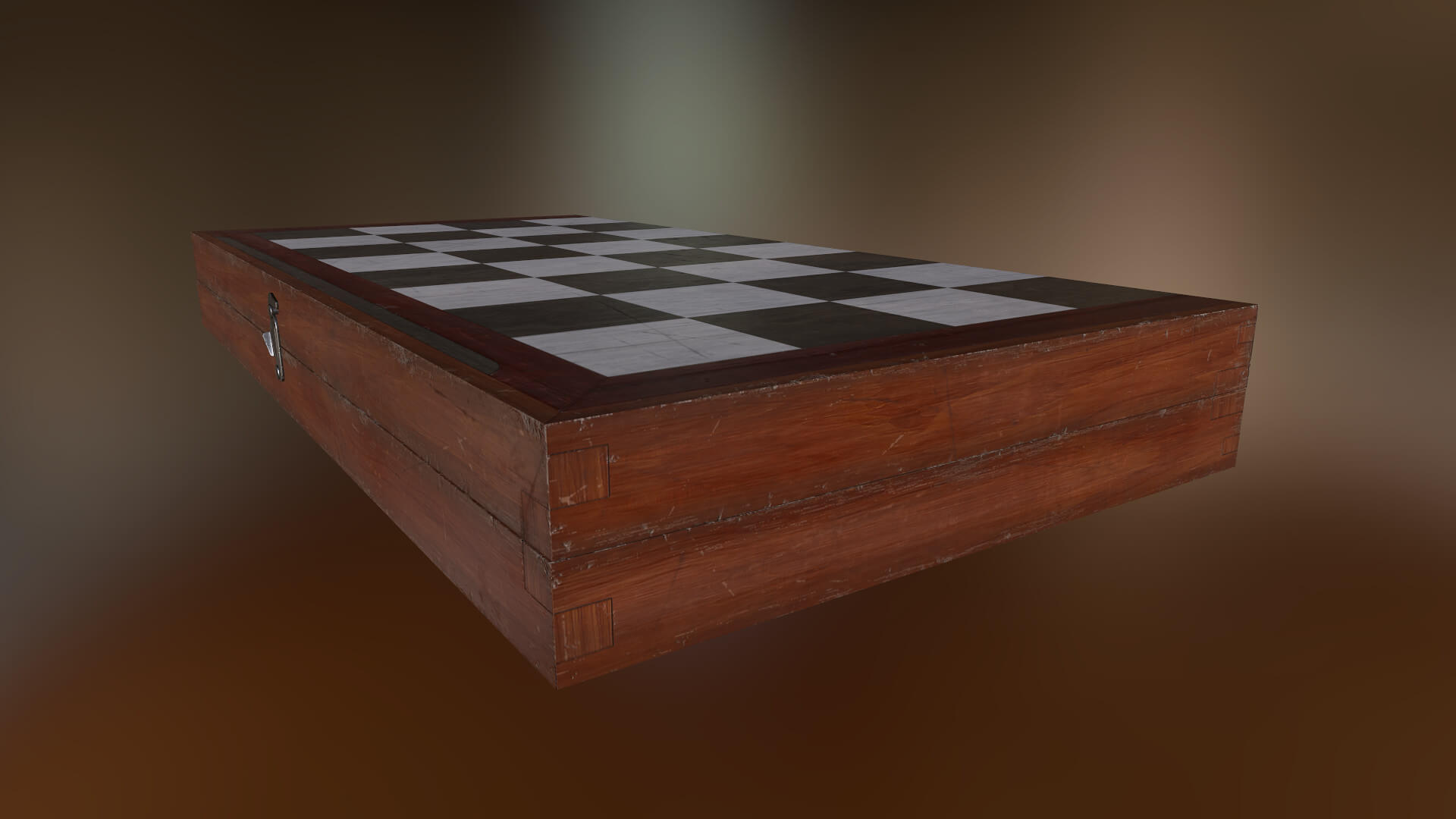 Wood Checkers - 3D Model by Grishmanovskij Anton
