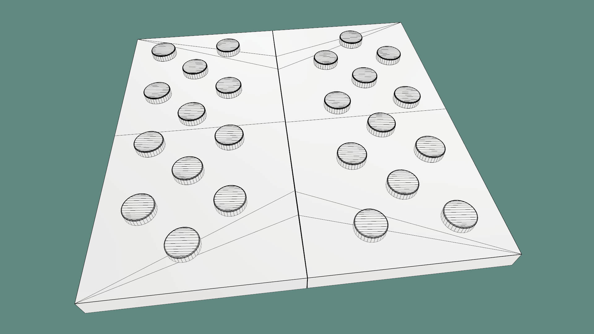 Wood Checkers - 3D Model by Grishmanovskij Anton