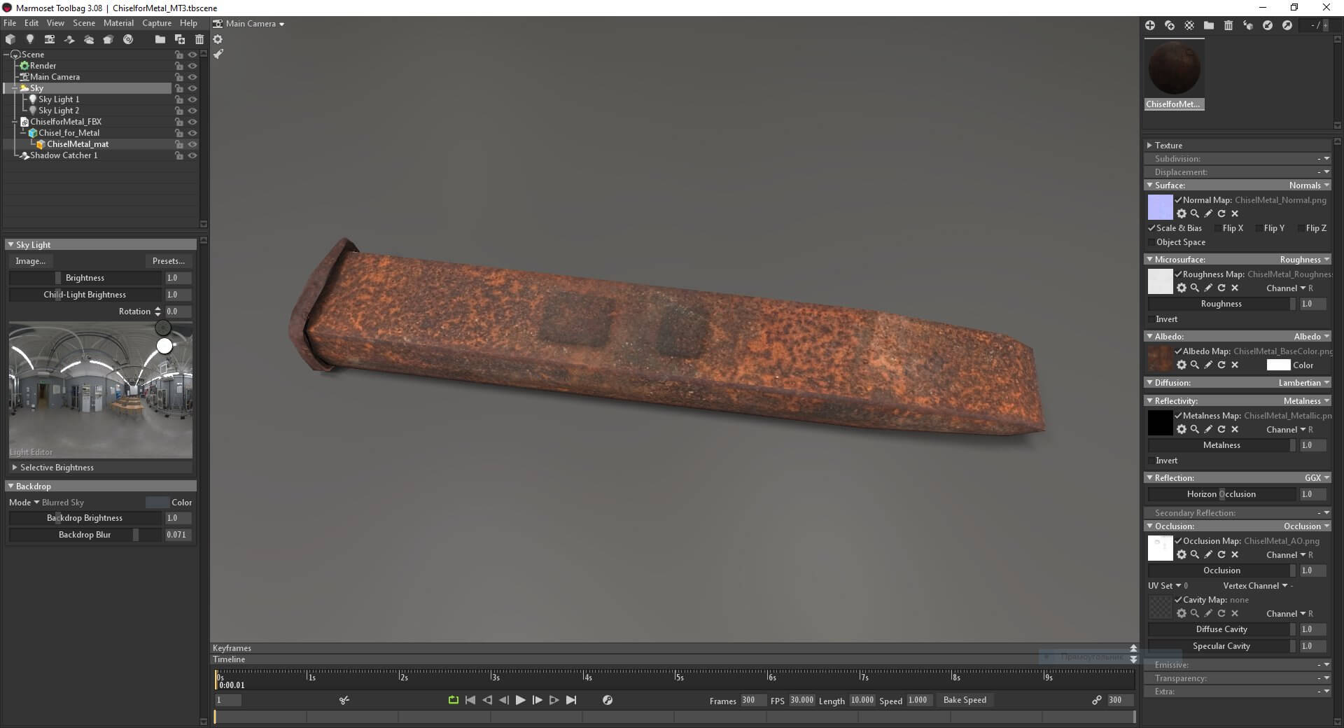 Chisel - 3D Model by Grishmanovskij Anton