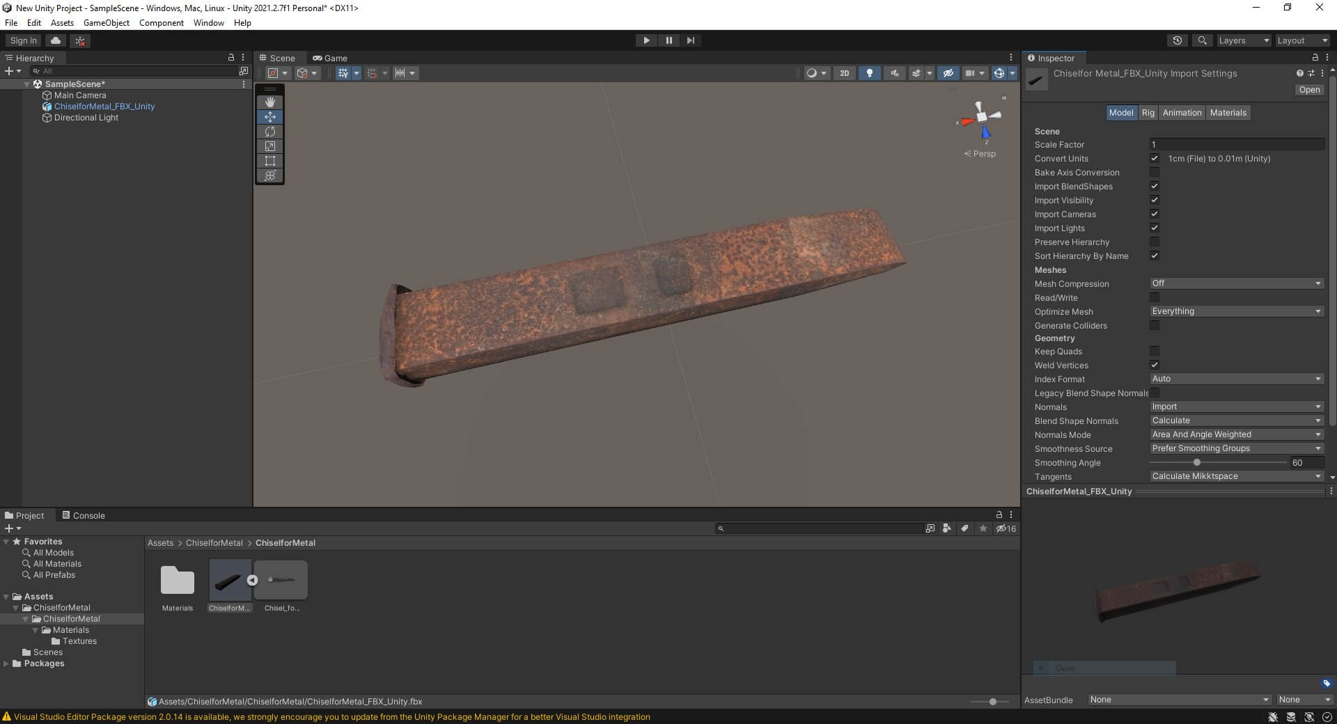 Chisel - 3D Model by Grishmanovskij Anton