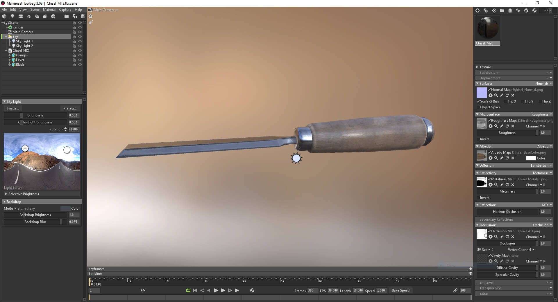 Chisel - 3D Model by Grishmanovskij Anton