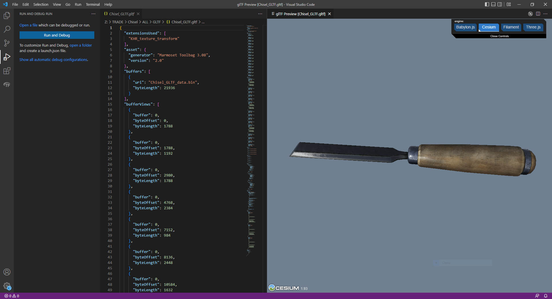 Chisel - 3D Model by Grishmanovskij Anton