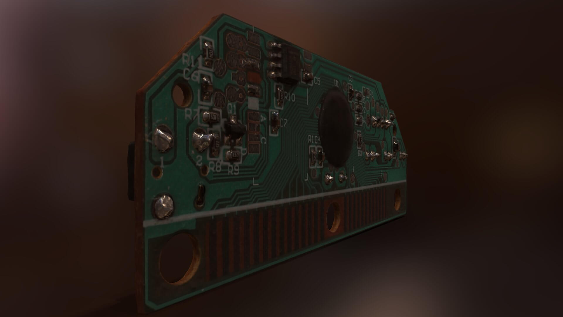 Circuit Board V2 - 3D Model by Grishmanovskij Anton