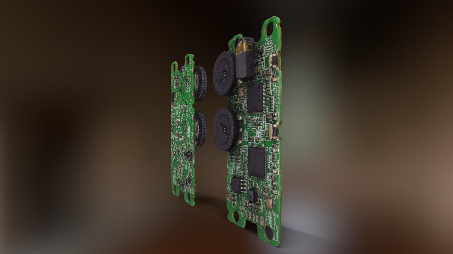 Circuit Board - 3D Model by Grishmanovskij Anton