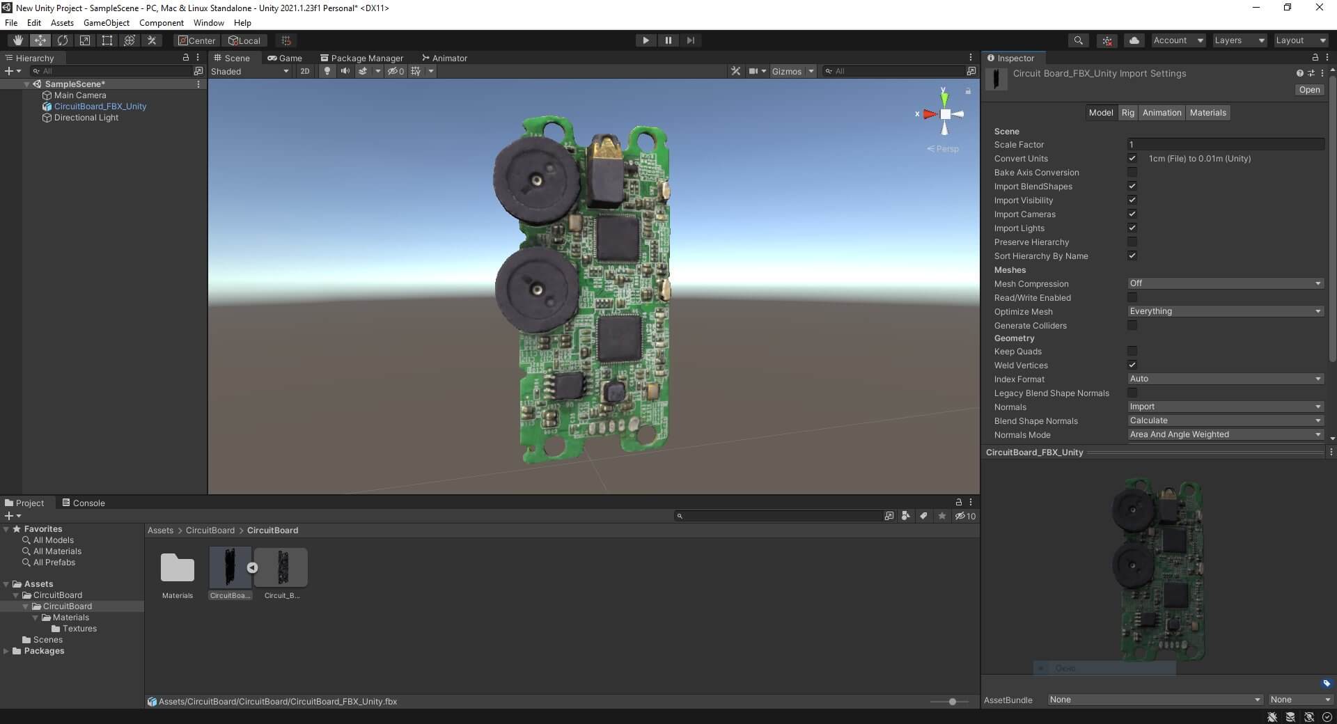Circuit Board - 3D Model by Grishmanovskij Anton
