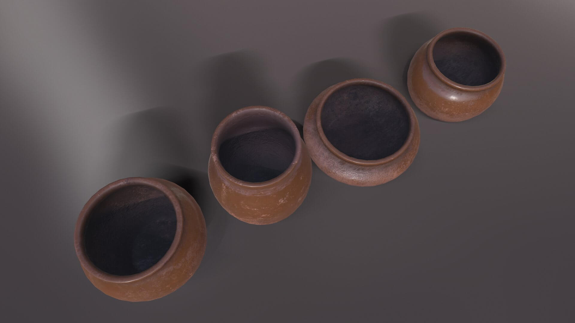 Clay Pots - 3D Model by Grishmanovskij Anton