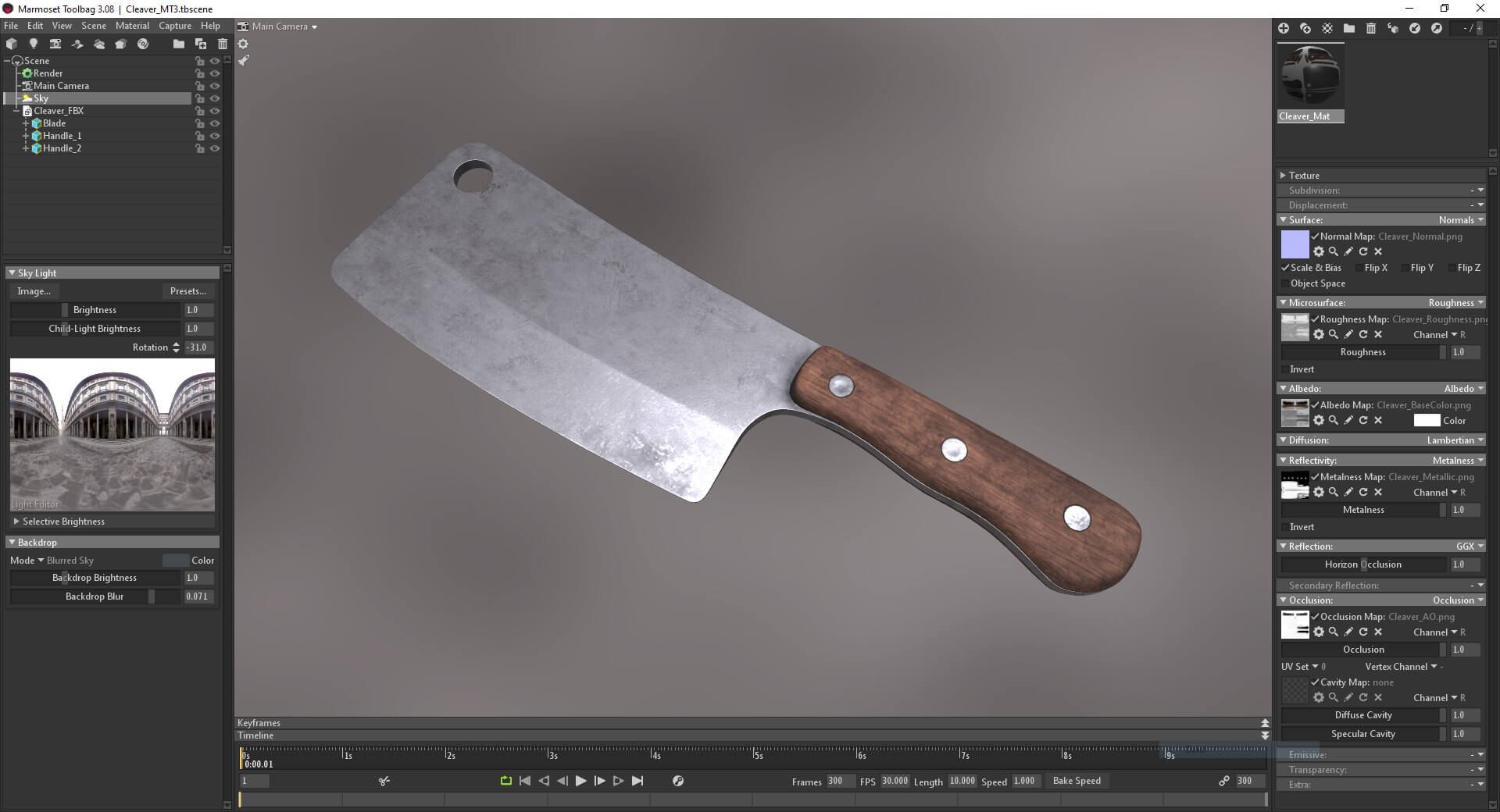 Cleaver - 3D Model by Grishmanovskij Anton