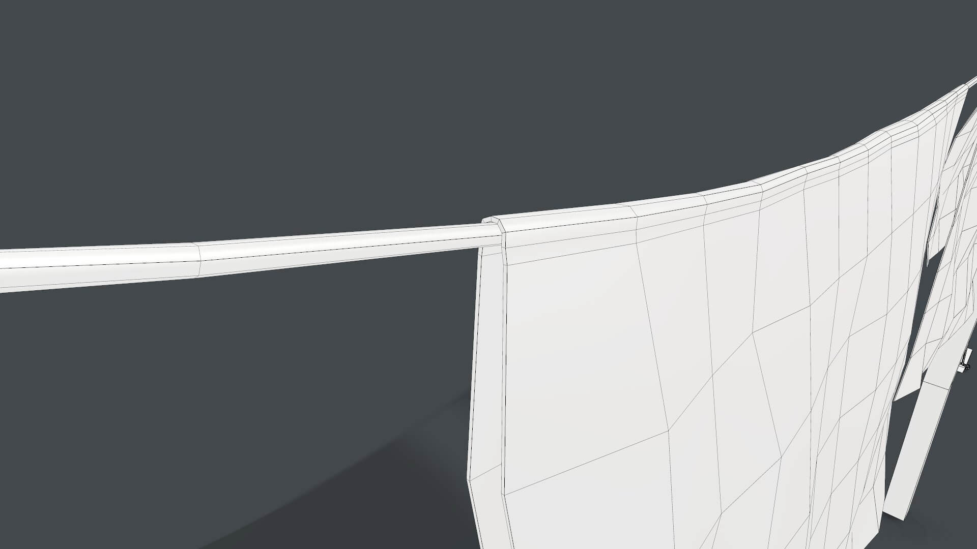 Clothesline - 3D Model by Grishmanovskij Anton