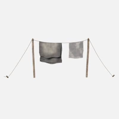 Clothesline - 3D Model by Grishmanovskij Anton