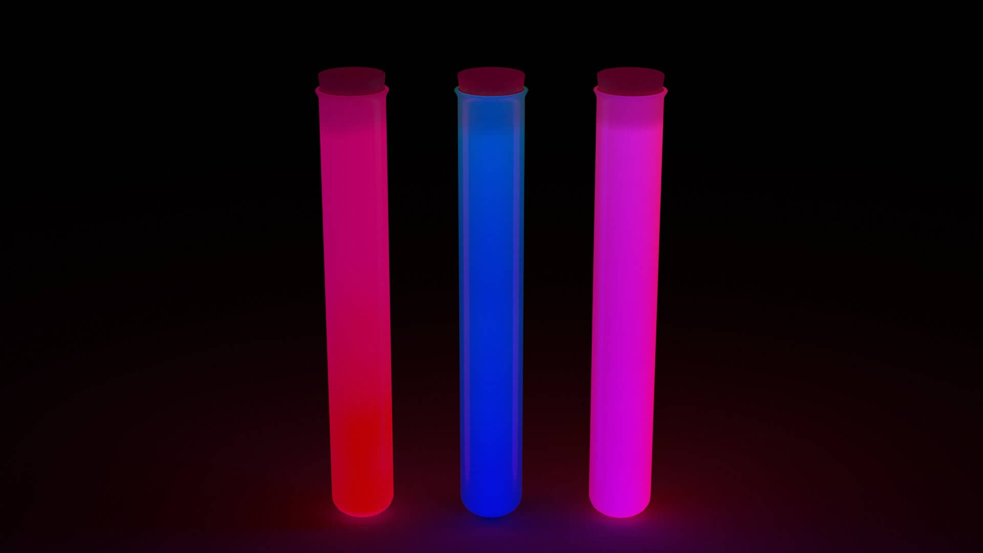 Colored Test Tubes - 3D Model by Grishmanovskij Anton