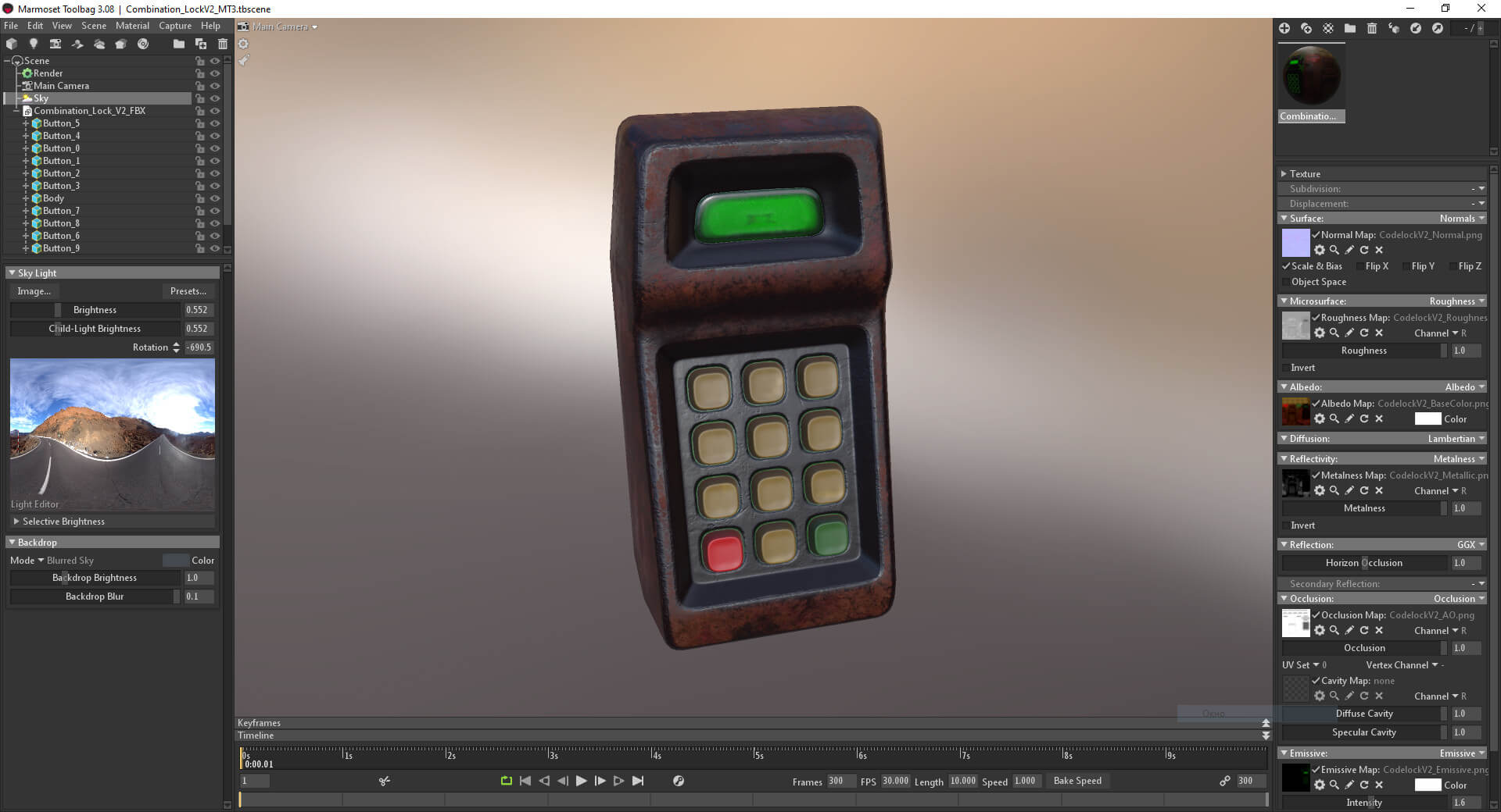 Keypad Lock V2 - 3D Model by Grishmanovskij Anton