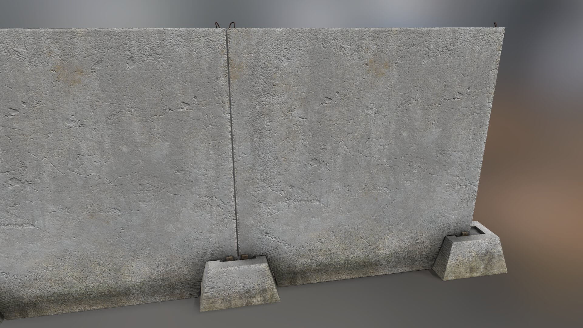 Concrete Fence Panel PO-2M 3D Model by Grishmanovskij Anton