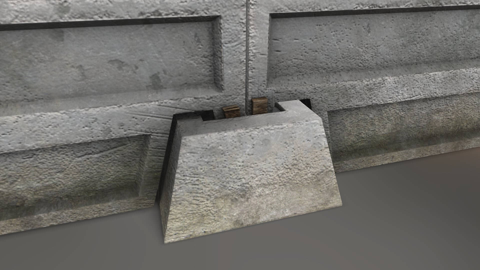 Concrete Fence Panel PO-2M 3D Model by Grishmanovskij Anton