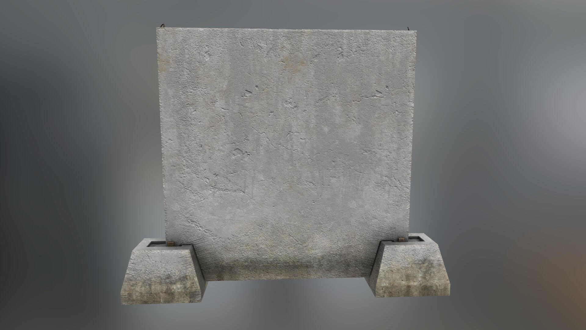 Concrete Fence Panel PO-2M 3D Model by Grishmanovskij Anton