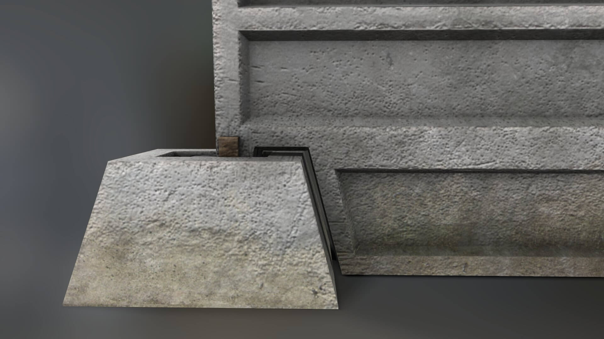 Concrete Fence Panel PO-2M 3D Model by Grishmanovskij Anton