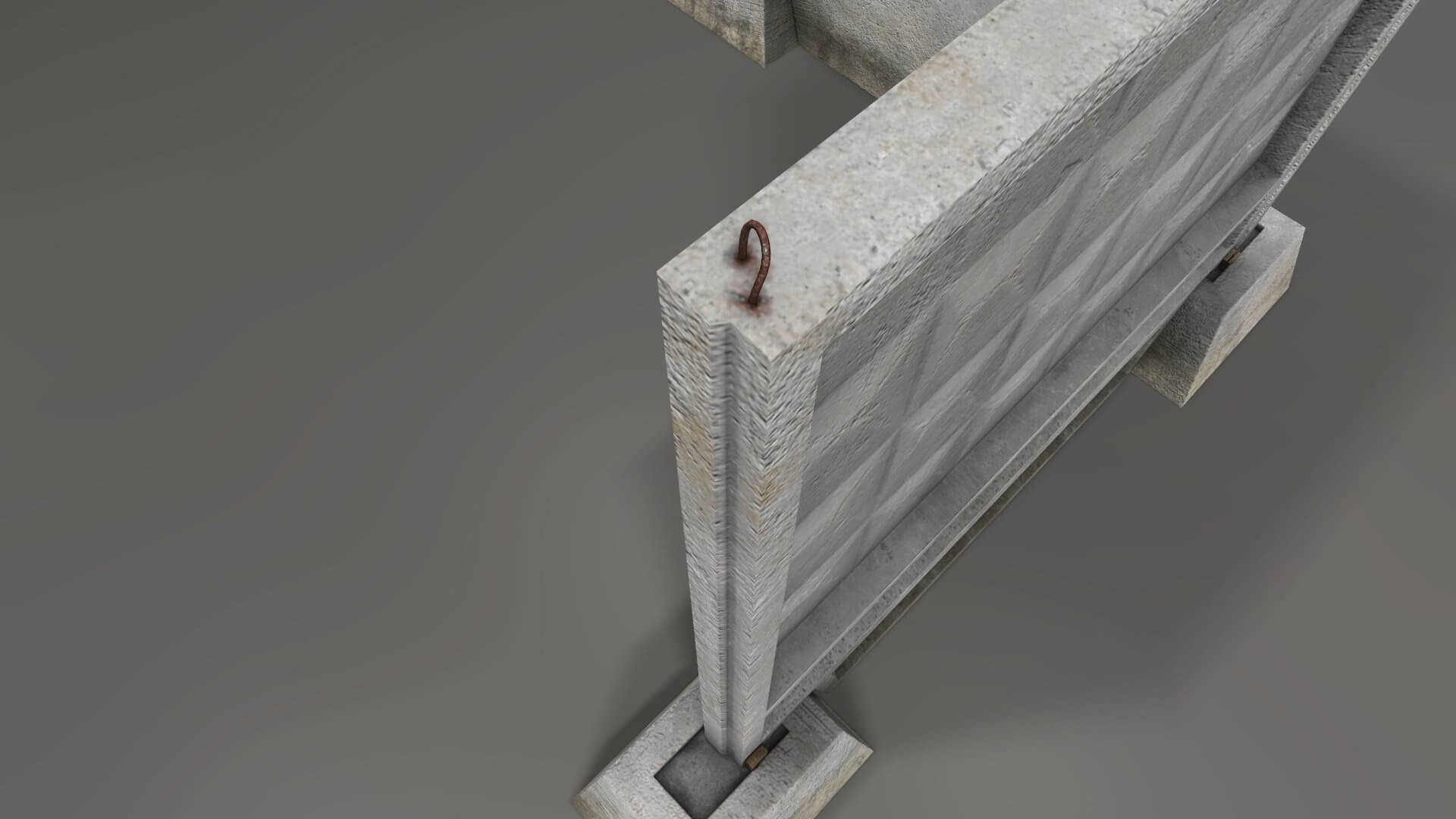 Concrete Fence Panel PO-2M 3D Model by Grishmanovskij Anton