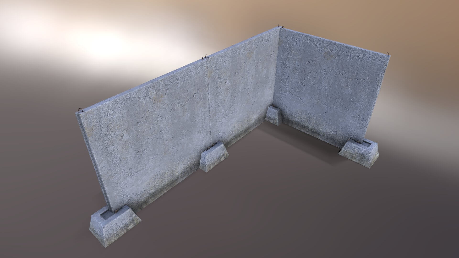 Concrete Fence Panel PO-2M 3D Model by Grishmanovskij Anton