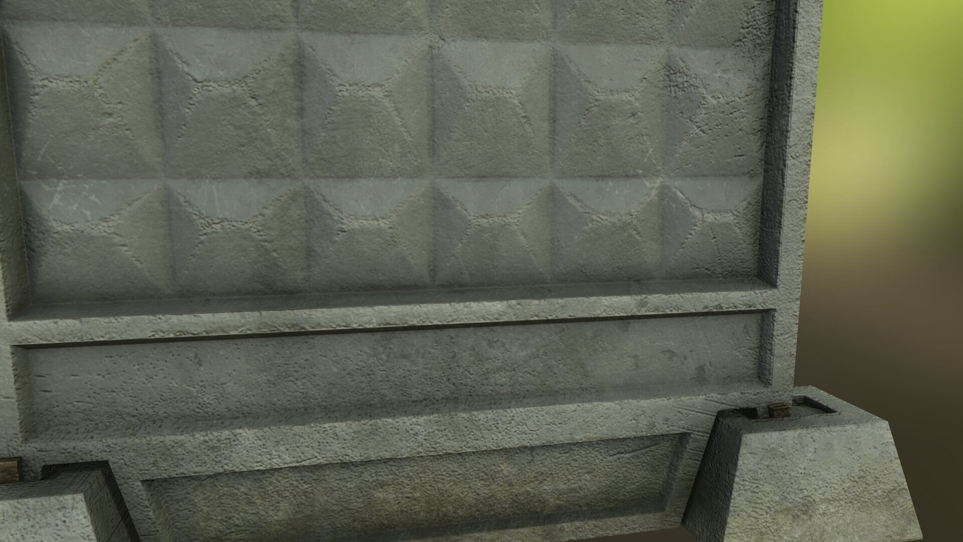 Concrete Fence Panel PO-2M 3D Model by Grishmanovskij Anton