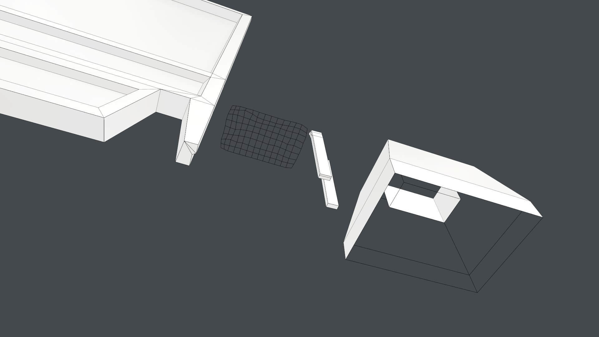 Concrete Fence Panel PO-2M 3D Model by Grishmanovskij Anton