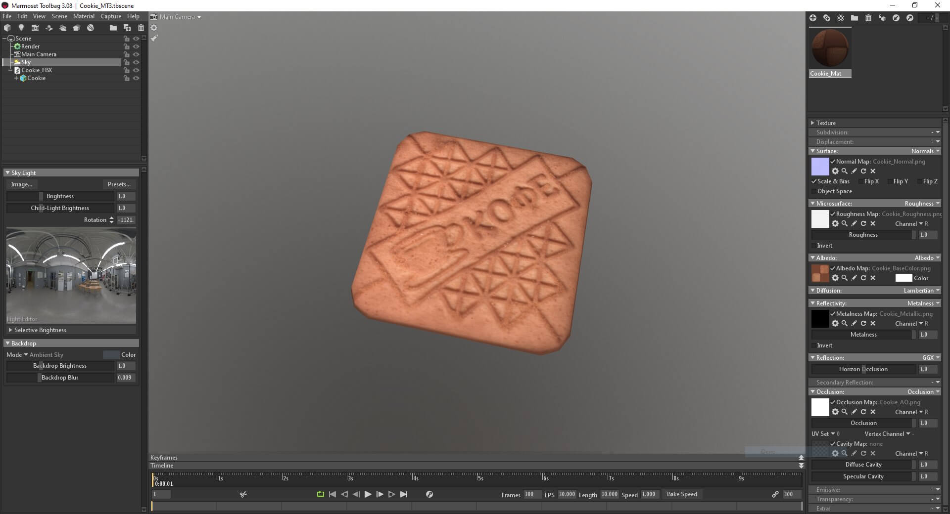 Cookie - 3D Model by Grishmanovskij Anton