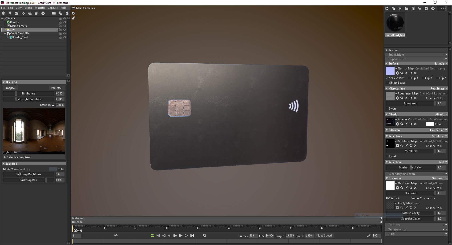 Credit Card - 3D Model by Grishmanovskij Anton