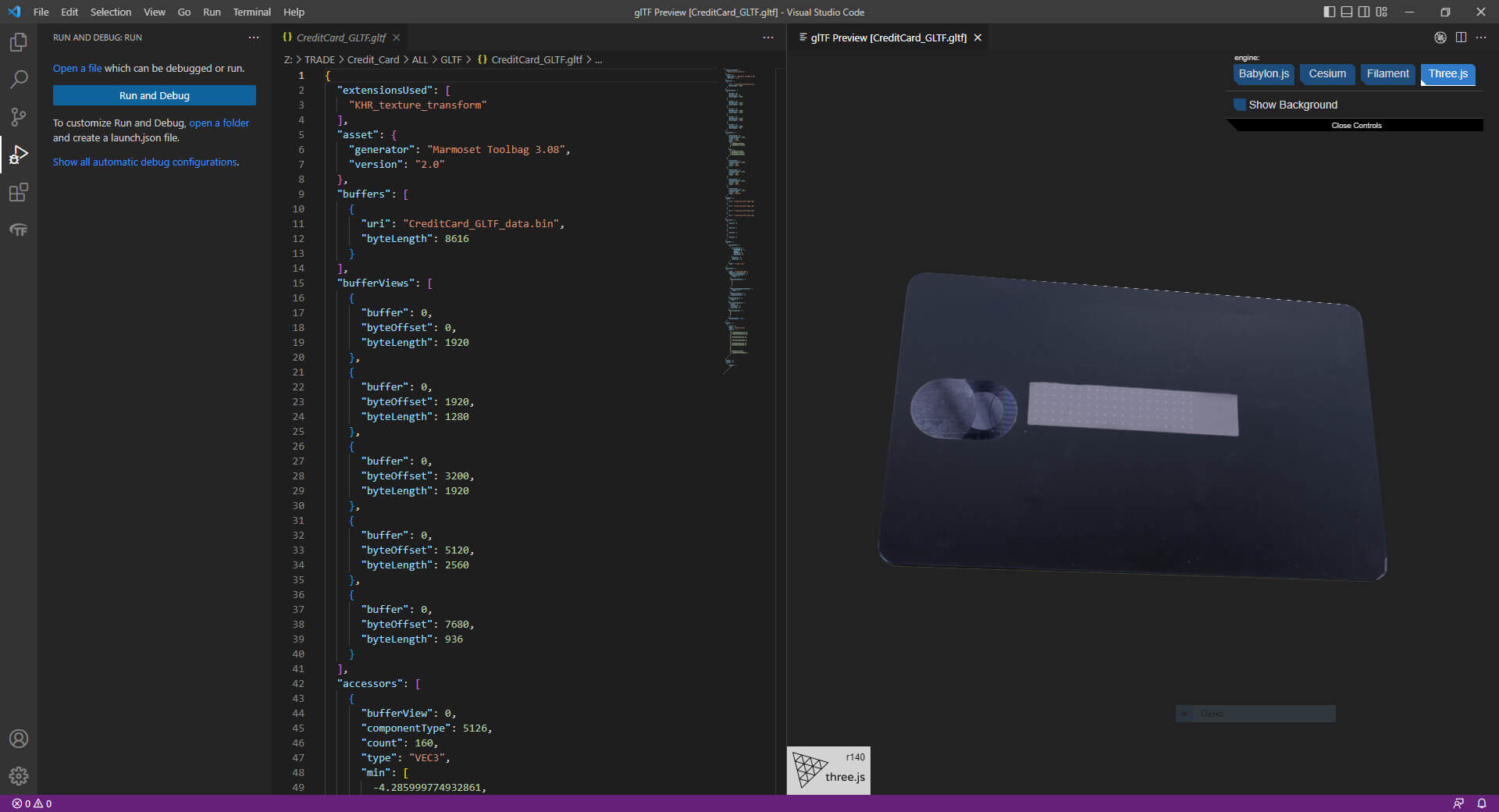 Credit Card - 3D Model by Grishmanovskij Anton
