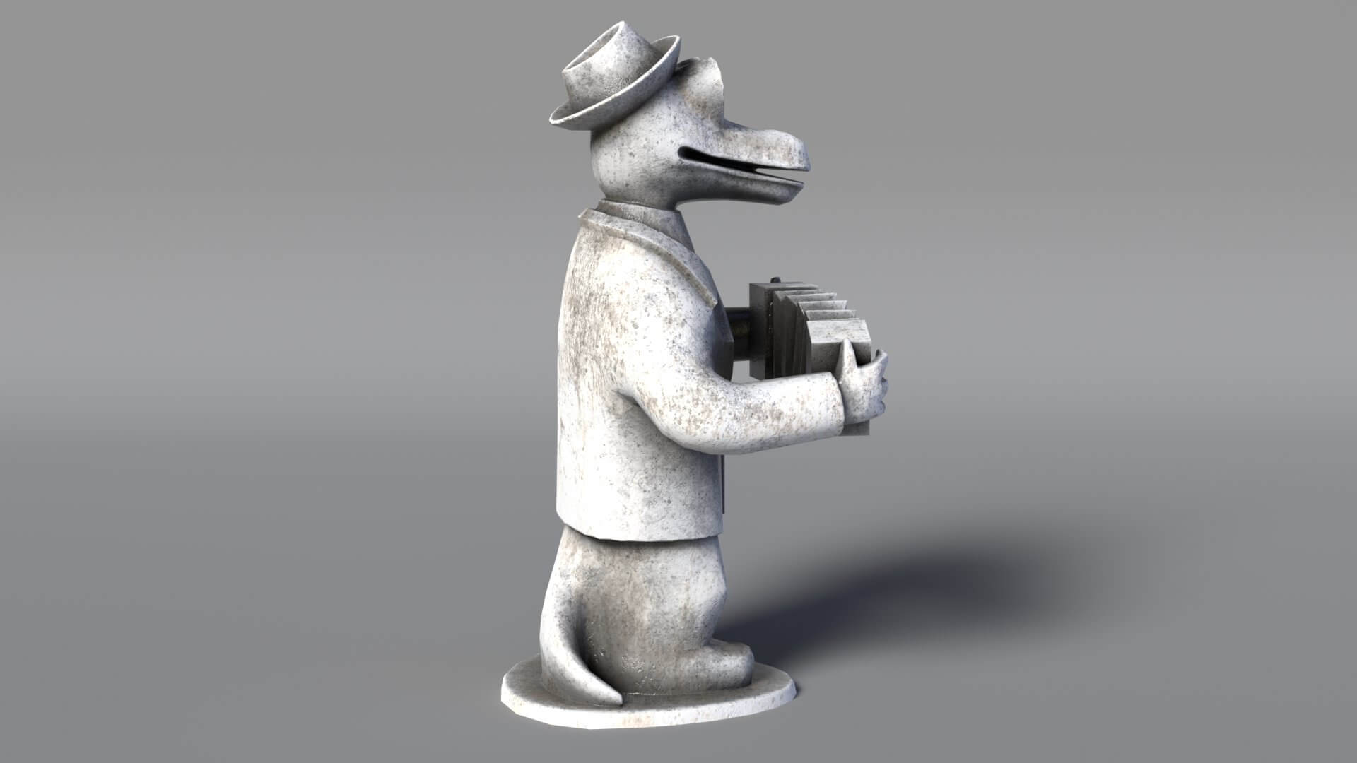 Crocodile Gena - 3D Model by Grishmanovskij Anton