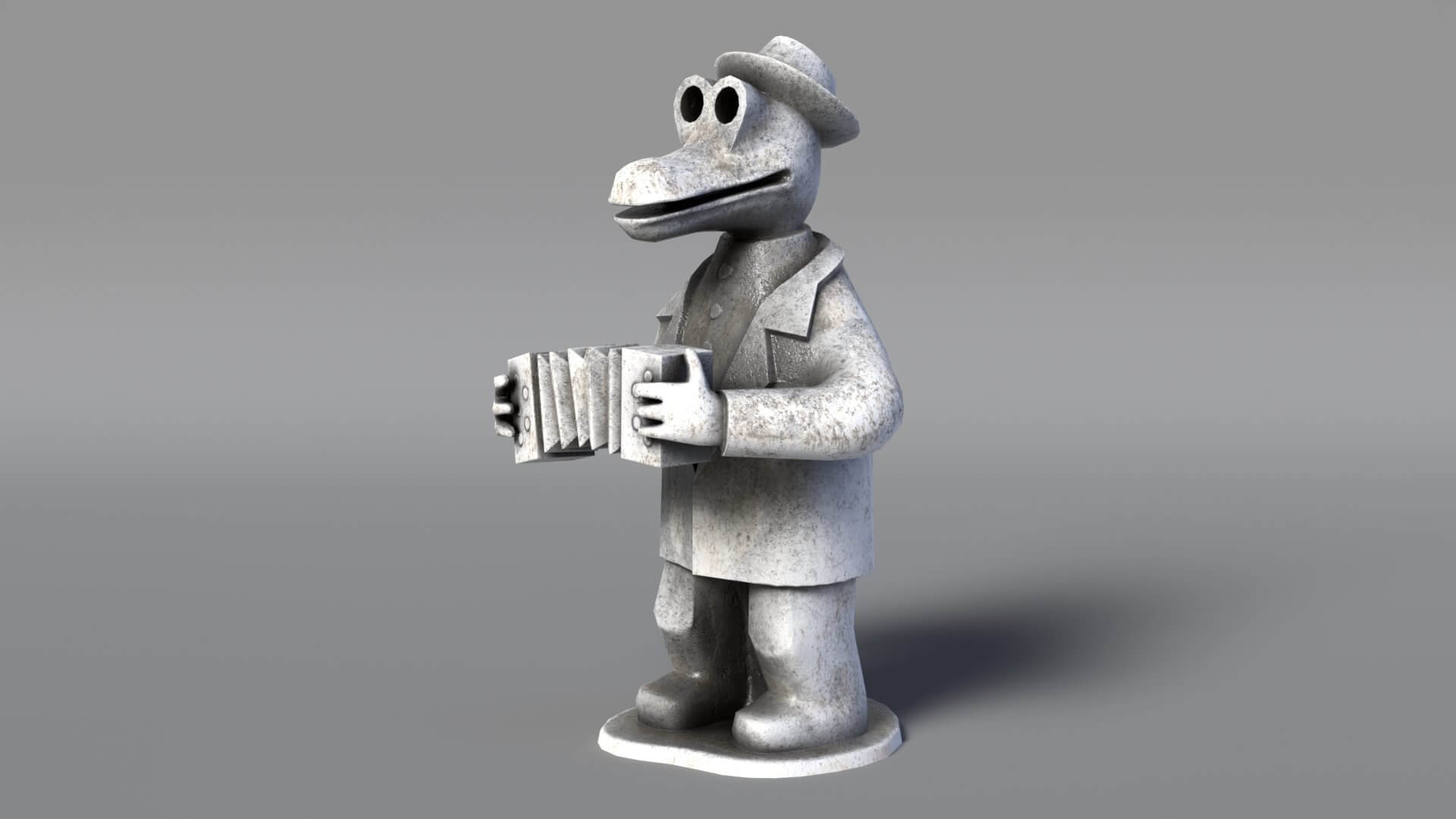 Crocodile Gena - 3D Model by Grishmanovskij Anton