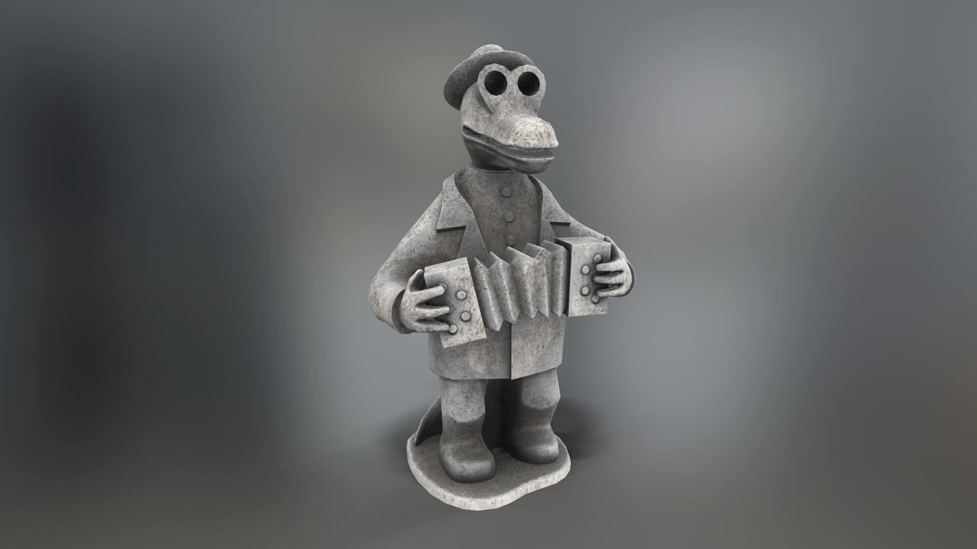 Crocodile Gena - 3D Model by Grishmanovskij Anton
