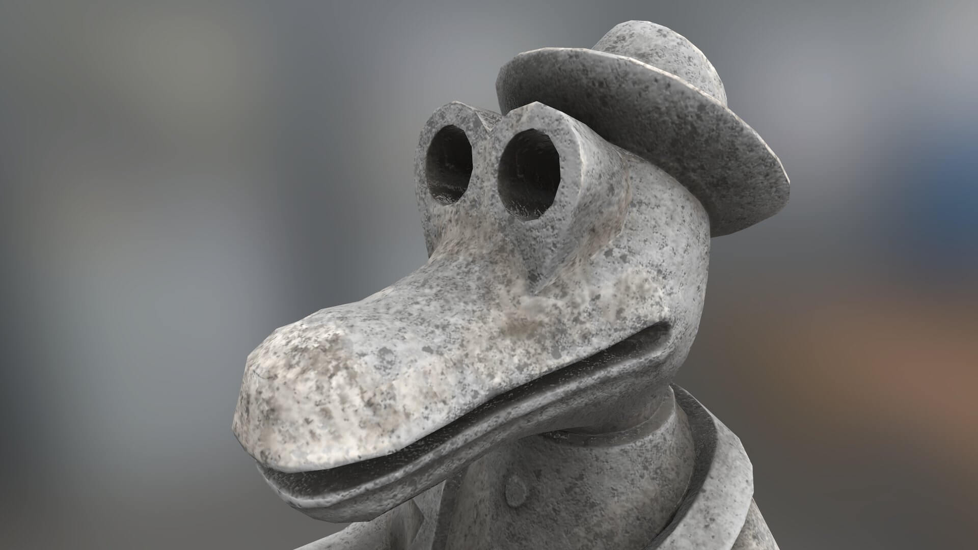 Crocodile Gena - 3D Model by Grishmanovskij Anton