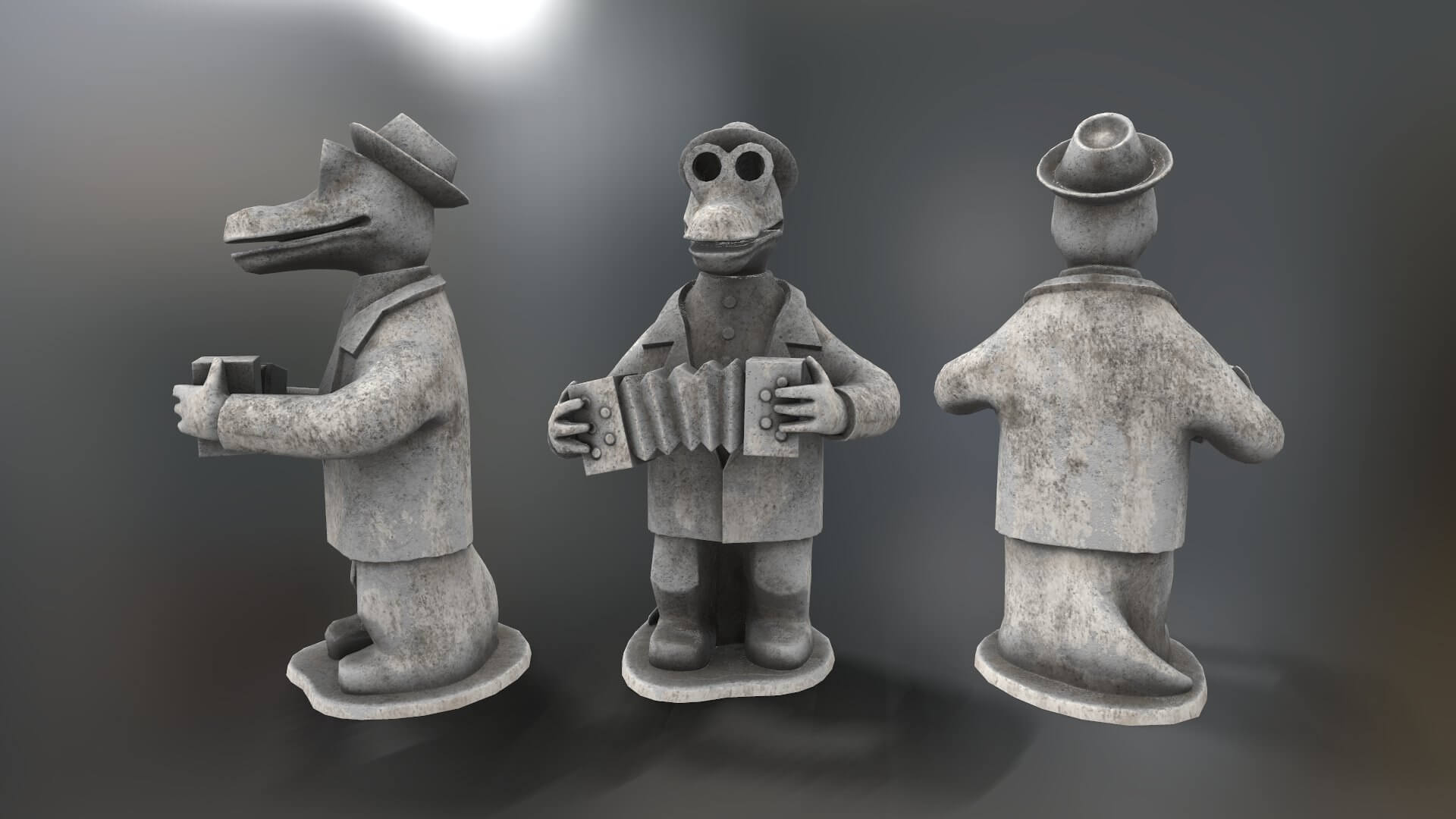 Crocodile Gena - 3D Model by Grishmanovskij Anton