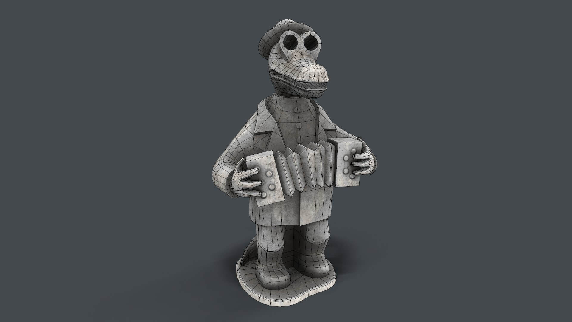 Crocodile Gena - 3D Model by Grishmanovskij Anton