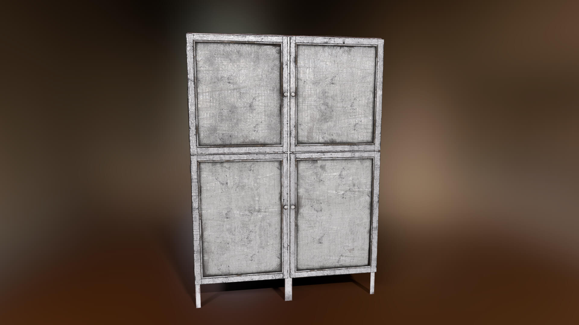 Retro Cupboard - 3D Model by Grishmanovskij Anton