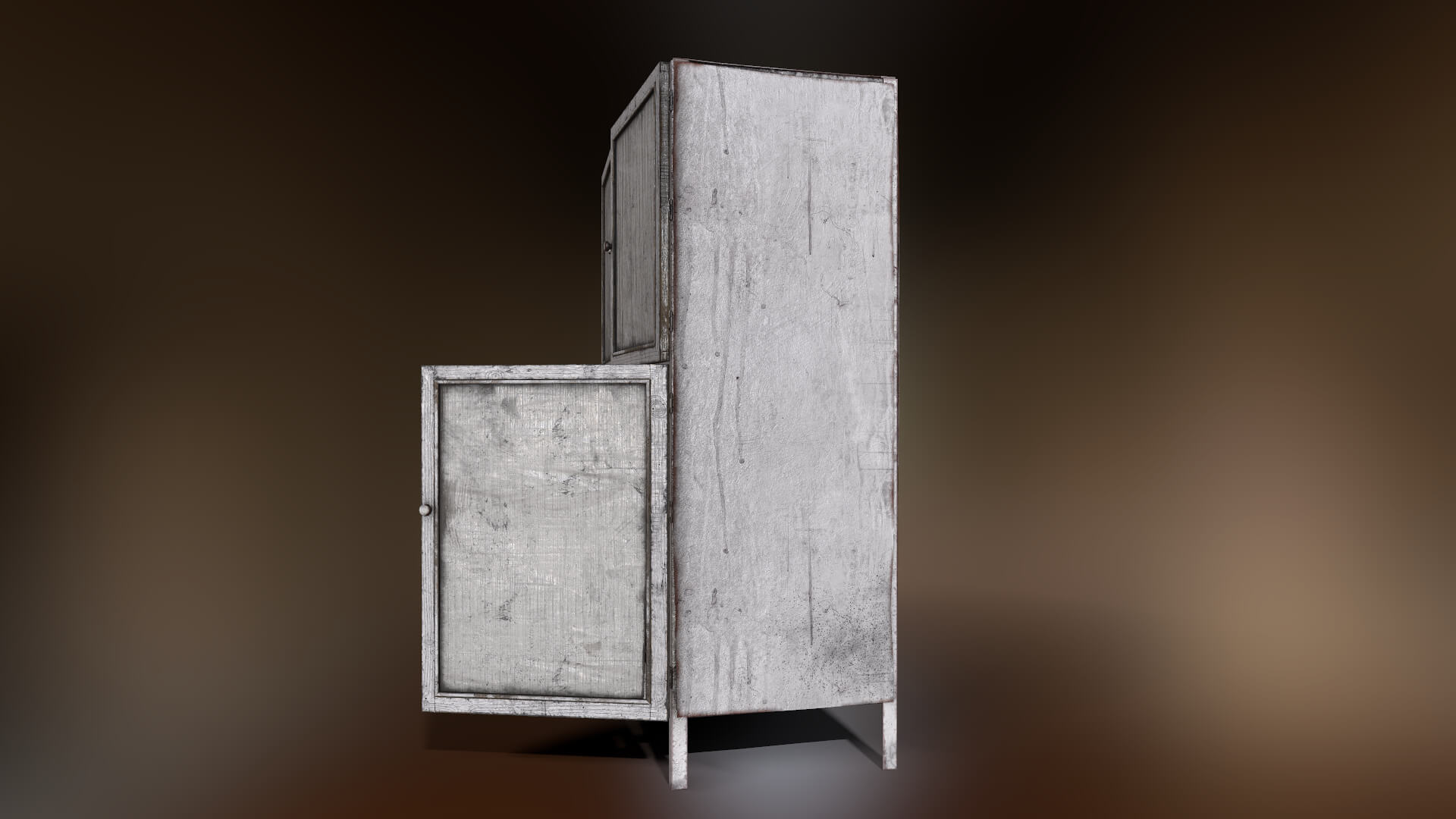 Retro Cupboard - 3D Model by Grishmanovskij Anton