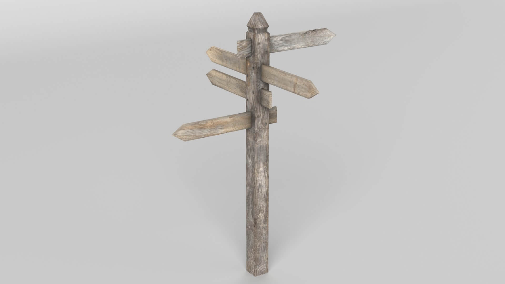 Directional Sign Post - 3D Model by Grishmanovskij Anton