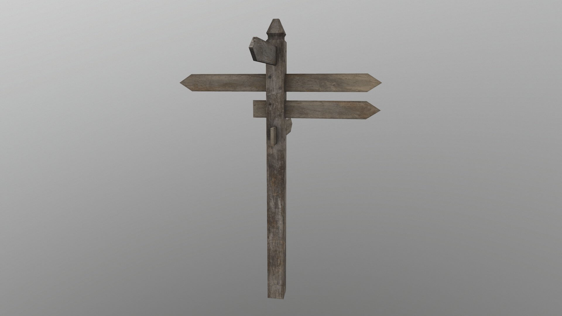 Directional Sign Post - 3D Model by Grishmanovskij Anton