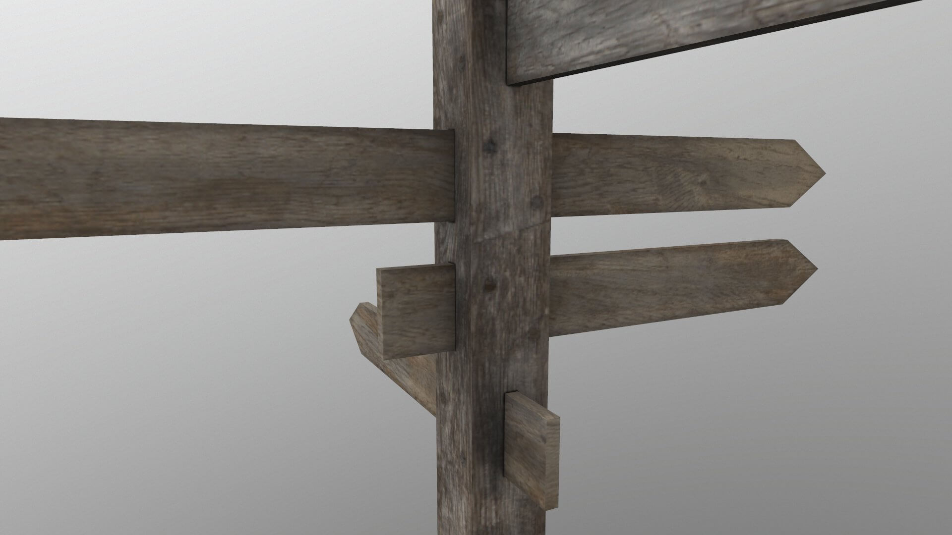 Directional Sign Post - 3D Model by Grishmanovskij Anton