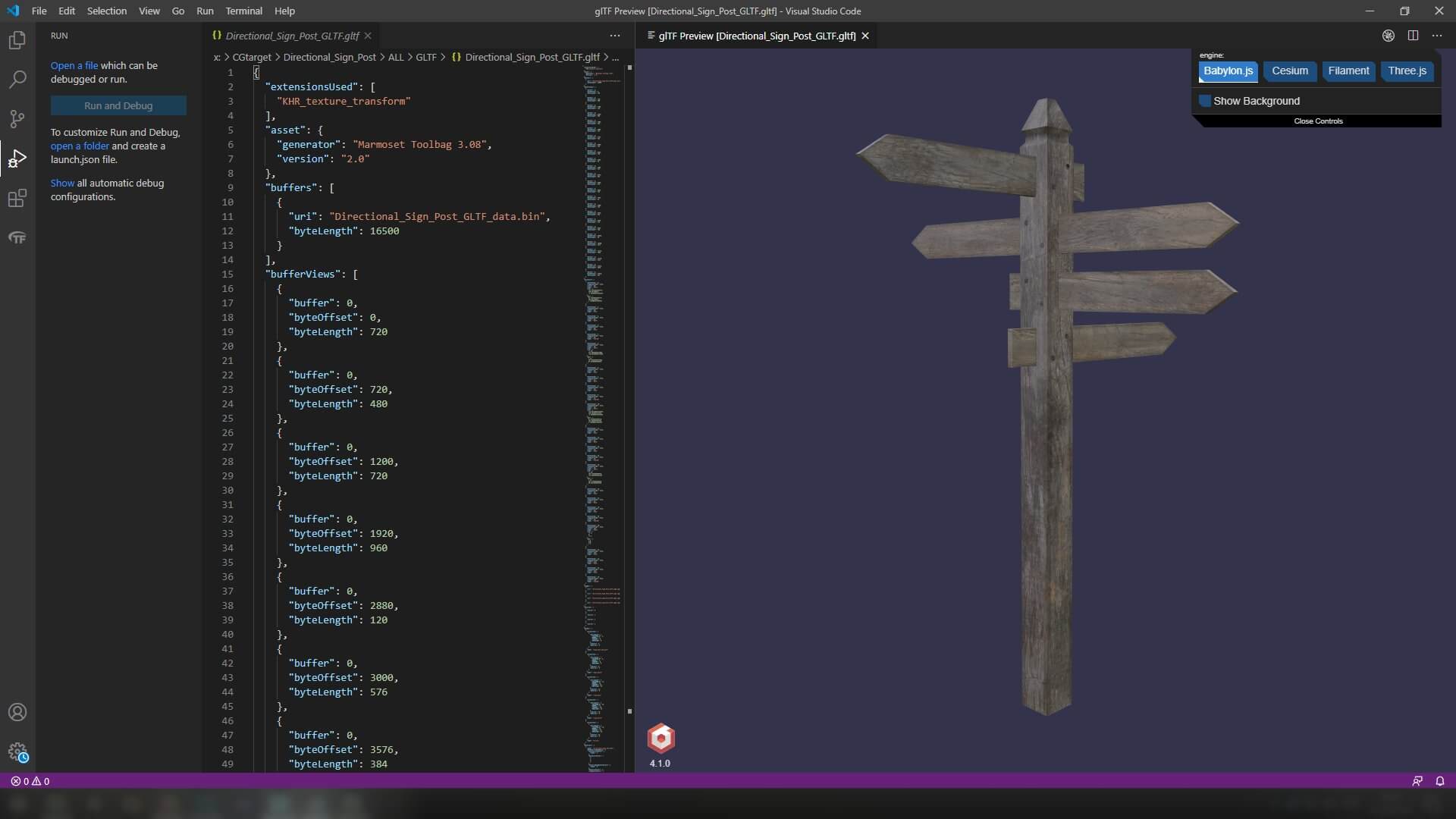 Directional Sign Post - 3D Model by Grishmanovskij Anton
