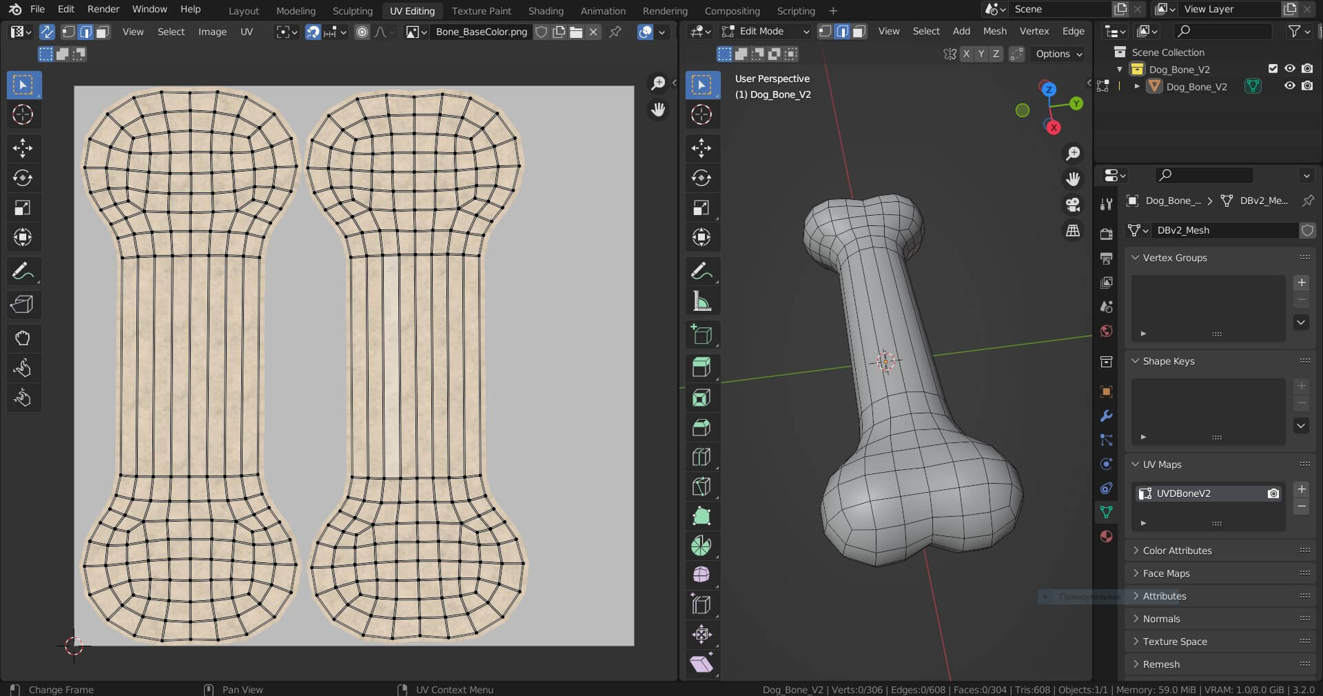 Dog Bone V2 - 3D Model by Grishmanovskij Anton
